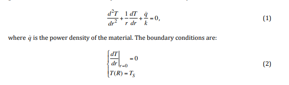 1) Consider the rod discretized along its radius into | Chegg.com