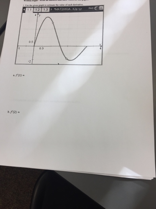 Solved Use the given graph to estimate the value of each | Chegg.com