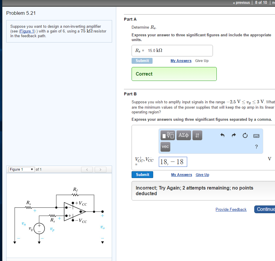 Solved Suppose you want to design a non-inverting amplifier | Chegg.com