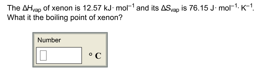 Solved The delta H vap of xenon is 12.57 kJ mol^-1 and its | Chegg.com