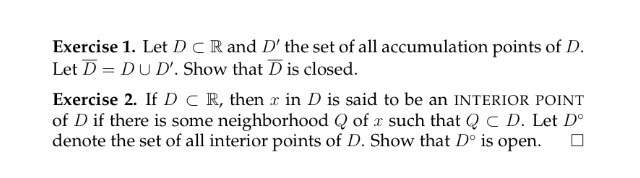 Solved Let D B and D' the set of all accumulation points of | Chegg.com