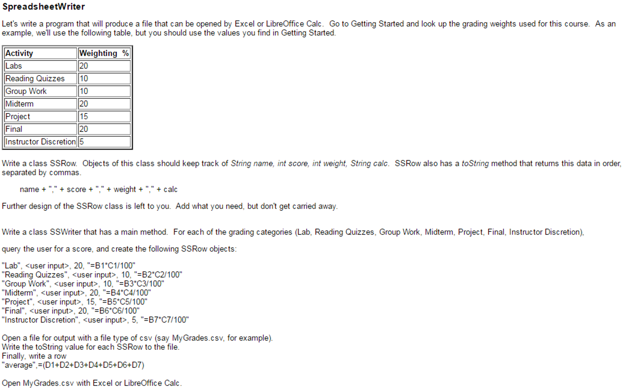 Solved Let's write a program that will produce a file that | Chegg.com
