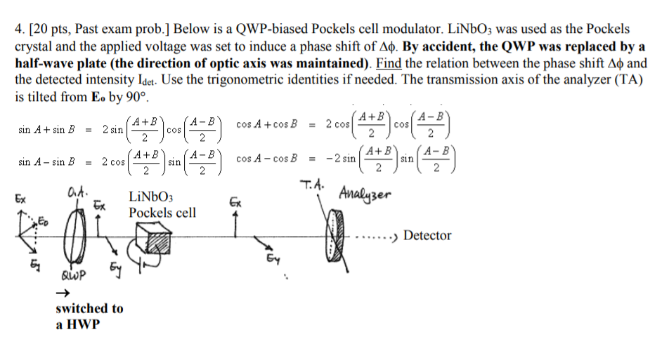 Solved 4. [20 pts, Past exam prob.] Below is a QWP-biased | Chegg.com