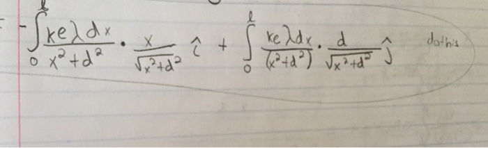 Solved Integral Ke lambda dx/x^2+d^2. x/square root x^2+d^2 | Chegg.com