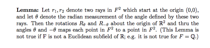 Exercise 4: If F is a Euclidean subfield of R then | Chegg.com