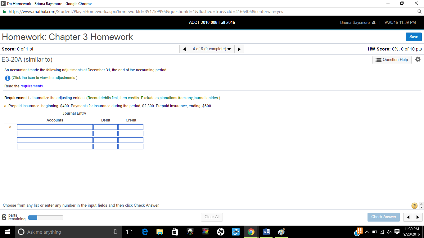 Solved P Do Homework - Briona Baysmore - Google Chrome | Chegg.com