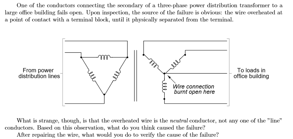 Solved One of the conductors connecting the secondary of a | Chegg.com