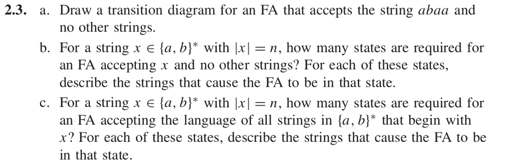 Solved Draw a transition diagram for an FA that accepts the | Chegg.com