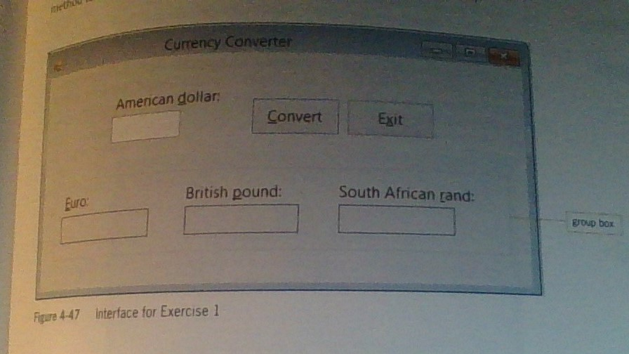 Solved Create an application that converts American dollars | Chegg.com