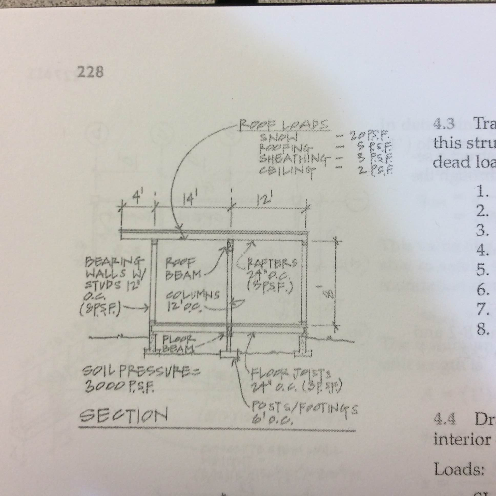 Trace the loads through the following elements in | Chegg.com