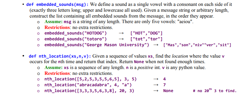 Solved def embedded_sounds (msg): We define a sound as a | Chegg.com