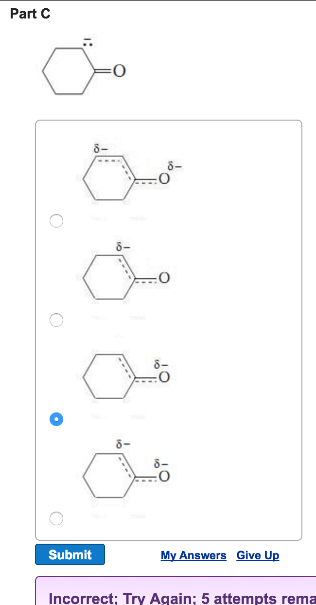 Solved Select the resonance hybrid for each of the | Chegg.com