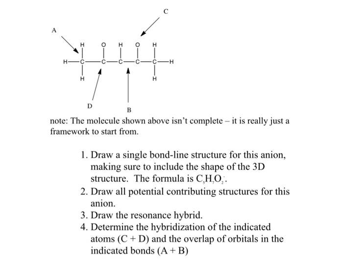 Solved Draw a single bond-line structure for this anion, | Chegg.com