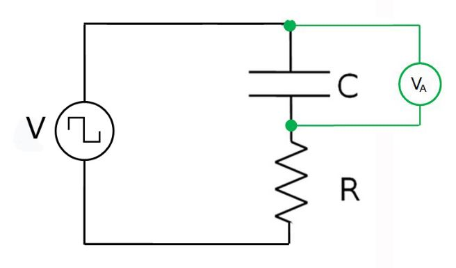 Solved Try drawing what the RC circuit for this lab, shown | Chegg.com