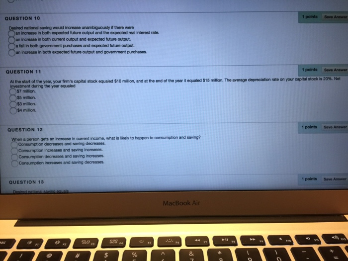 Solved Desired national savings would increase unambiguously | Chegg.com