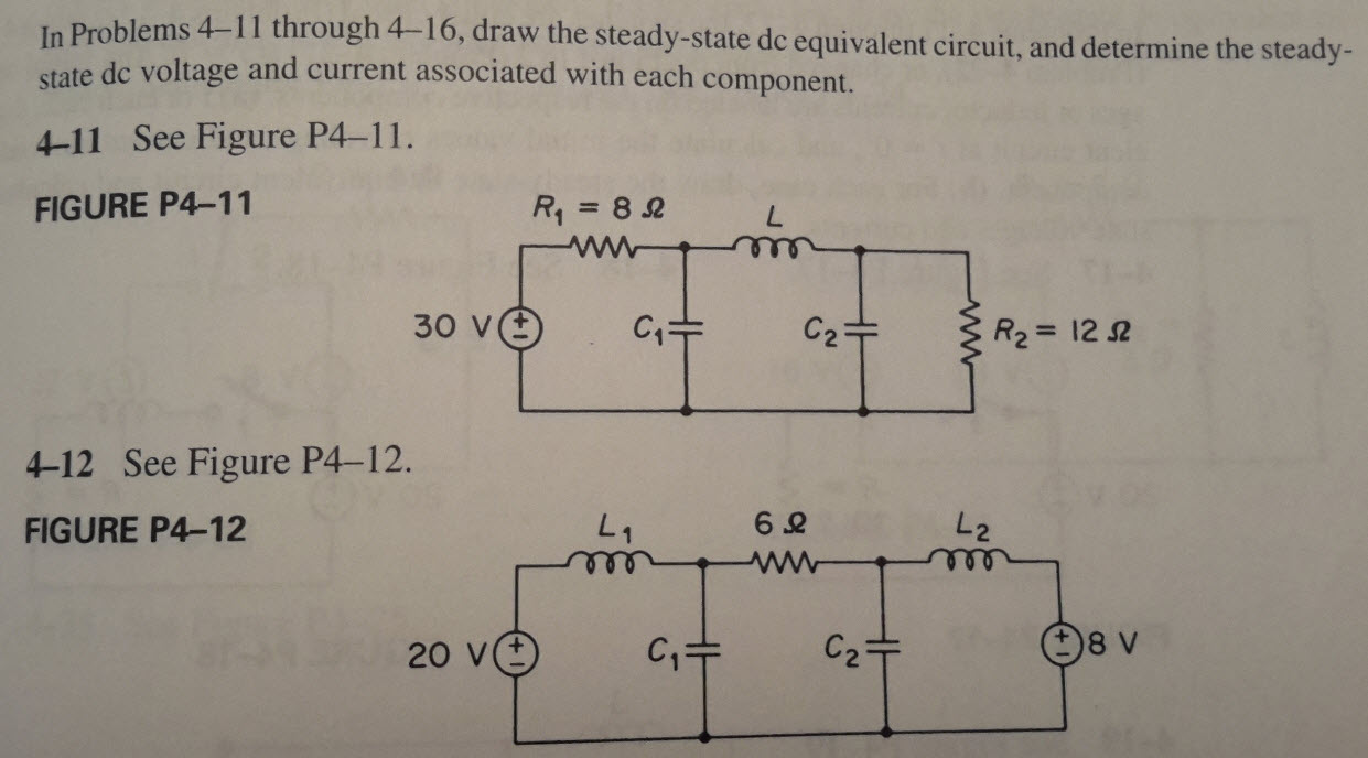 Solved In problems 4-11 through 4-16 draw the steady-state | Chegg.com