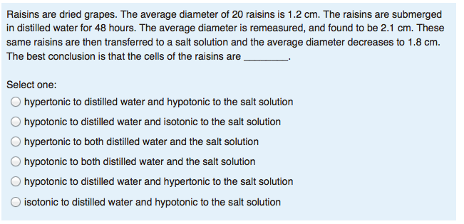 Solved Osmosis is the net movement of water across a | Chegg.com