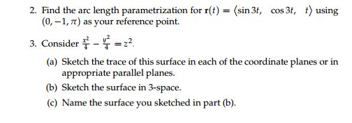 Solved Find the arc length parametrization for r(t) = lang | Chegg.com
