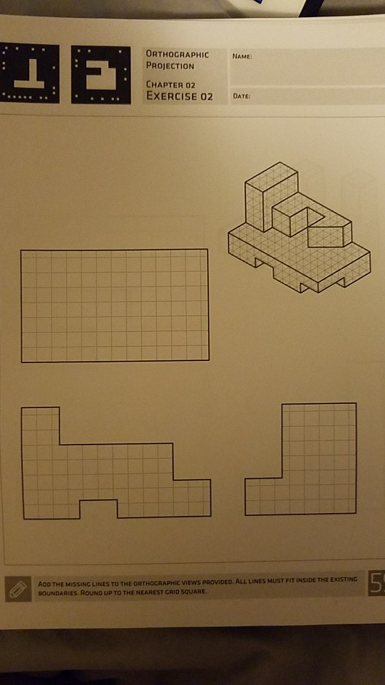 Solved ORTHOGRAPHIC NAME PROJECTION CHAPTER 02 EXERCISE 02 | Chegg.com