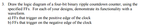 Solved Draw the logic diagram of a four-bit binary ripple | Chegg.com