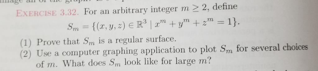 EXERCISE 3.32. For an arbitrary integer m > 2, define | Chegg.com