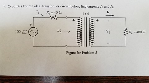 Solved For the ideal transformer circuit below, find | Chegg.com