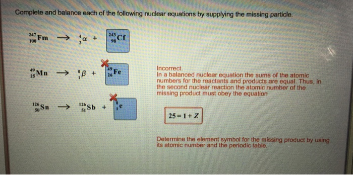Solved: Complete And Balance Each Of The Following Nuclear... | Chegg.com