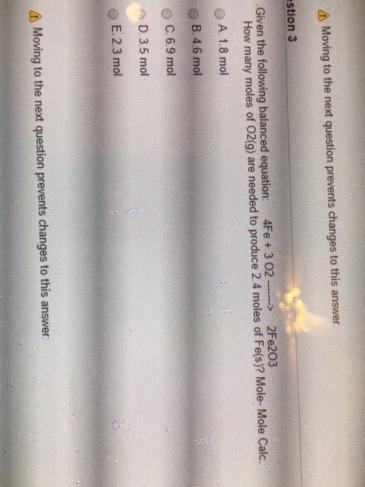 Solved Given the following balanced equation 4Fe + 3 | Chegg.com