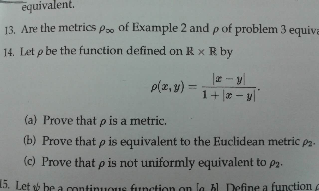 14. Let rho be the function defined on |R X |R | Chegg.com