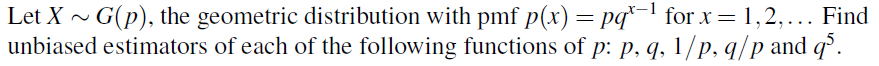 Solved Let X G(p). the geometric distribution with pmf p(x) | Chegg.com