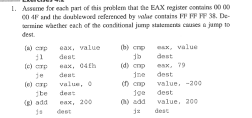 Solved Assume for each part of this problem that the EAX | Chegg.com