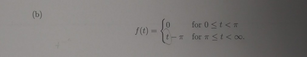 Solved Given A 0 Define The Shifted Unit Step Function As