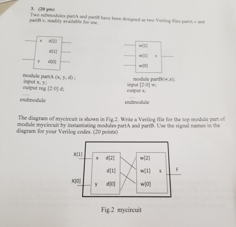 Solved 2. (30 pts) The design is based on Fig.1. Fig. 1 1) | Chegg.com