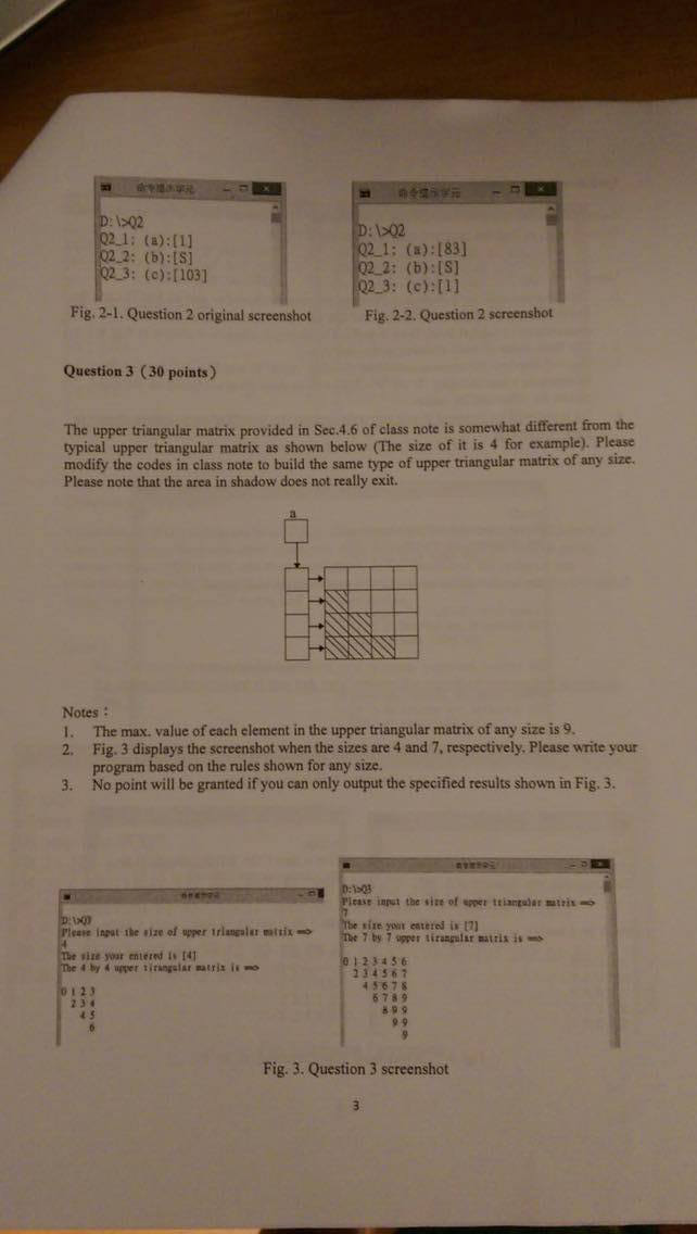 Solved The upper triangular matrix provided in See 4.6 or | Chegg.com