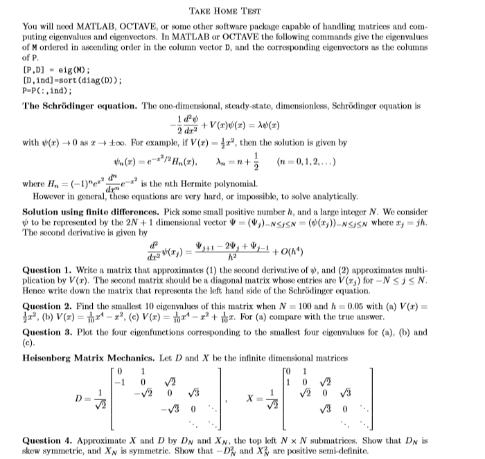 Solved Course Is Numerical Linear Algebra Book Is