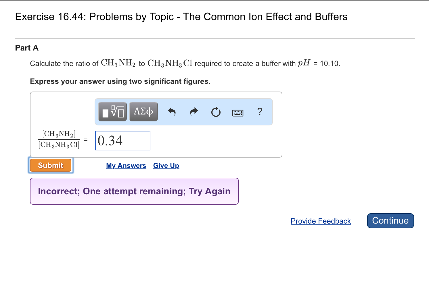Solved Exercise 16.44: Problems by Topic - The Common Ion | Chegg.com