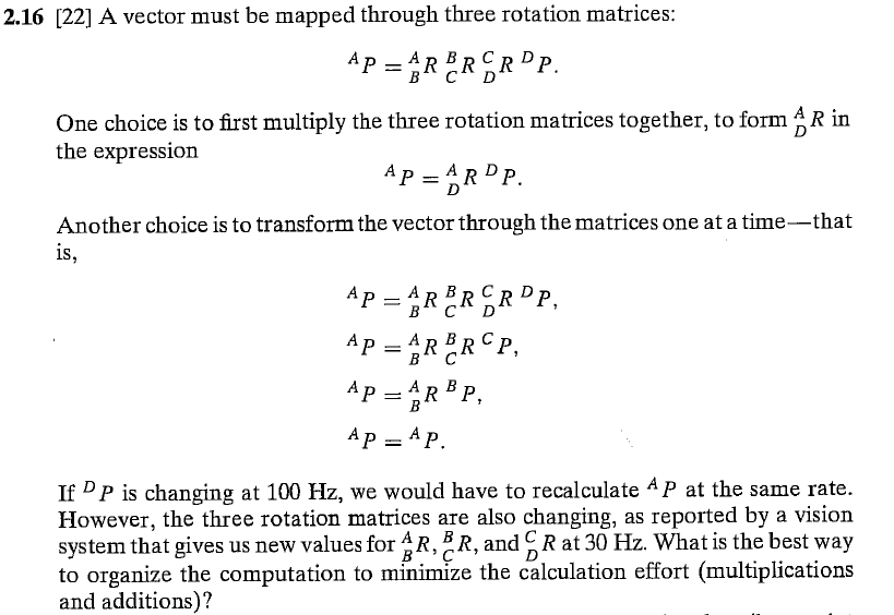 Solved A vector must be mapped through three rotation | Chegg.com