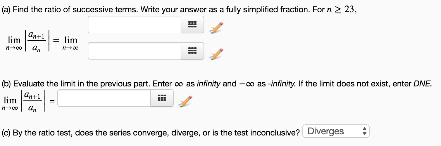 Solved Find the ratio of successive terms. Write your answer | Chegg.com