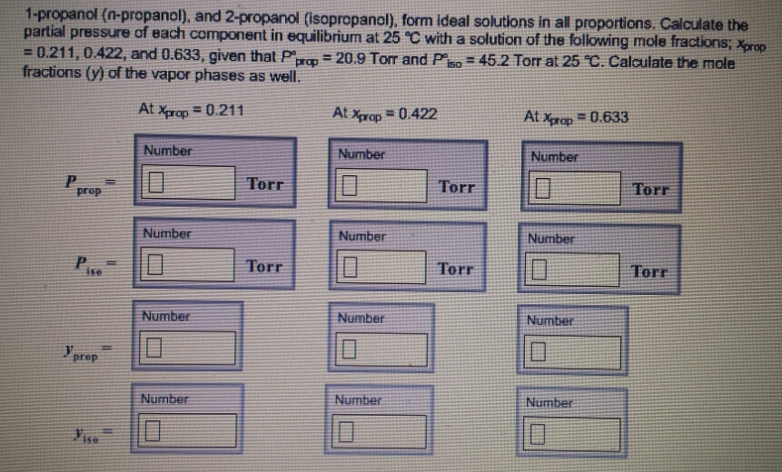 Solved 1-propanol (n-propanol), and 2-propanol | Chegg.com