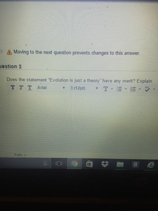 Solved Does the statement "Evolution is just a theory have | Chegg.com