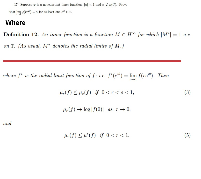 Solved This problem is about "H^P spaces". I've dedicated | Chegg.com