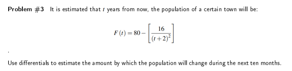 Solved Problem #3 It is estimated that t years from now, the | Chegg.com