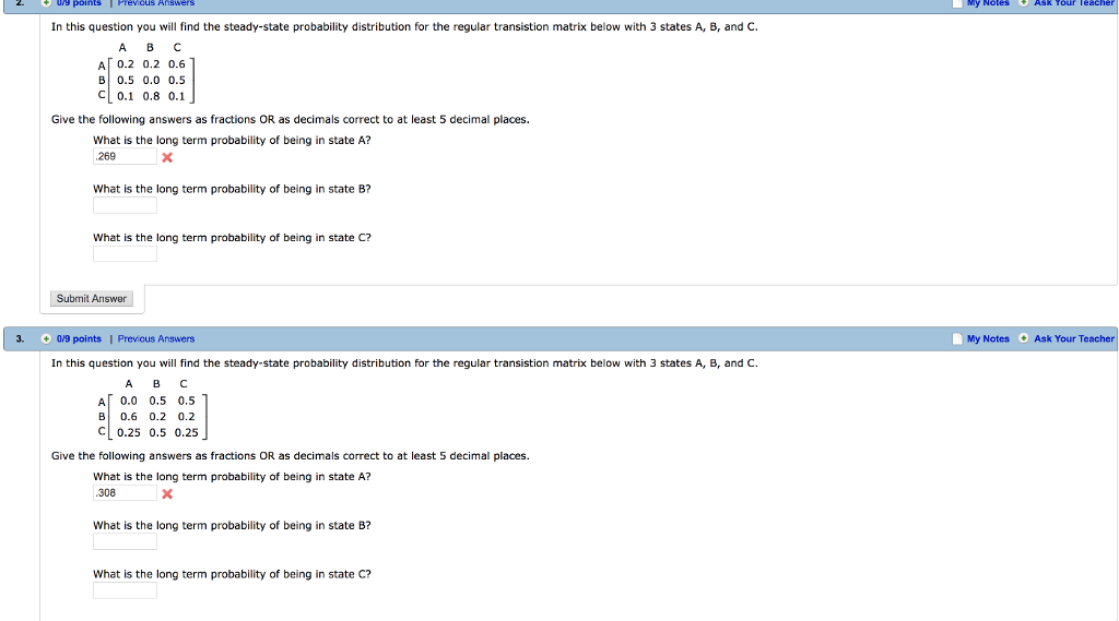 Solved In this question you will find the steady-state | Chegg.com