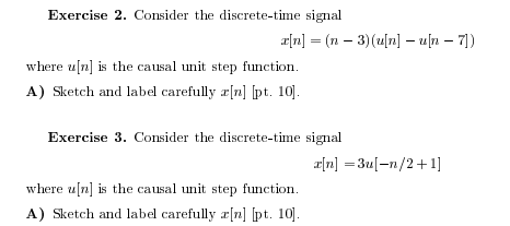 Solved Consider the discrete-time signal | Chegg.com
