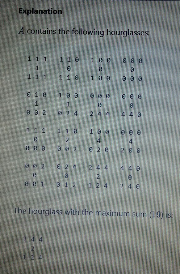 Solved Context Given a 6 x 6 2D Array, A: 111000 We define | Chegg.com