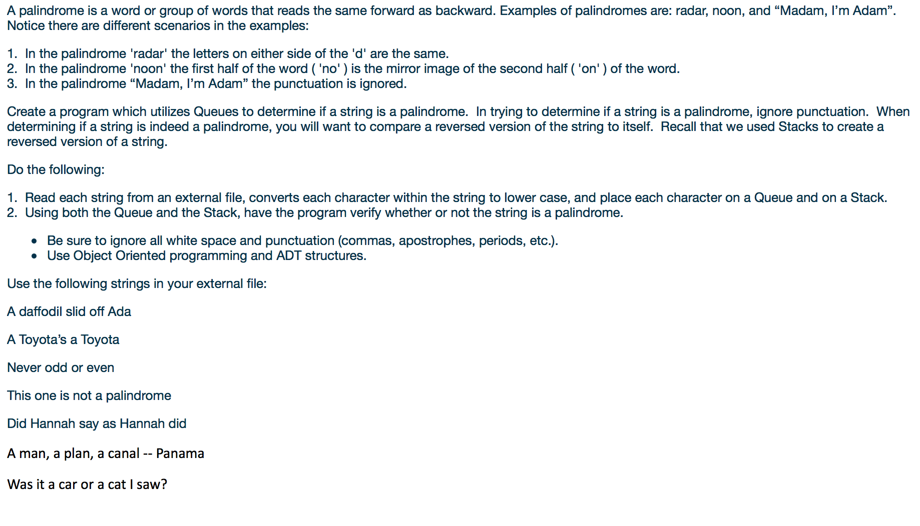 Solved Java Program - I need to use object oriented | Chegg.com