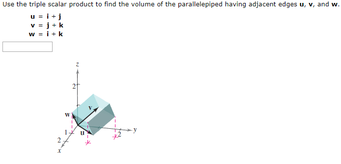 Solved Use the triple scalar product to find the volume of | Chegg.com