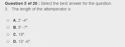Solved Select the best answer for the question. The length | Chegg.com