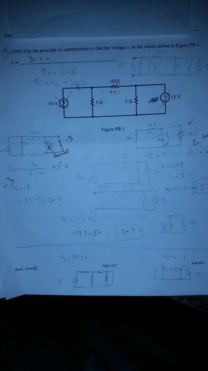 Solved: 1. Use The Principle Of Superposition To Find The ... | Chegg.com