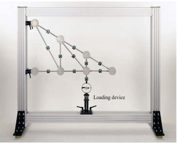 Solved A load P can be applied via a loading device as shown | Chegg.com